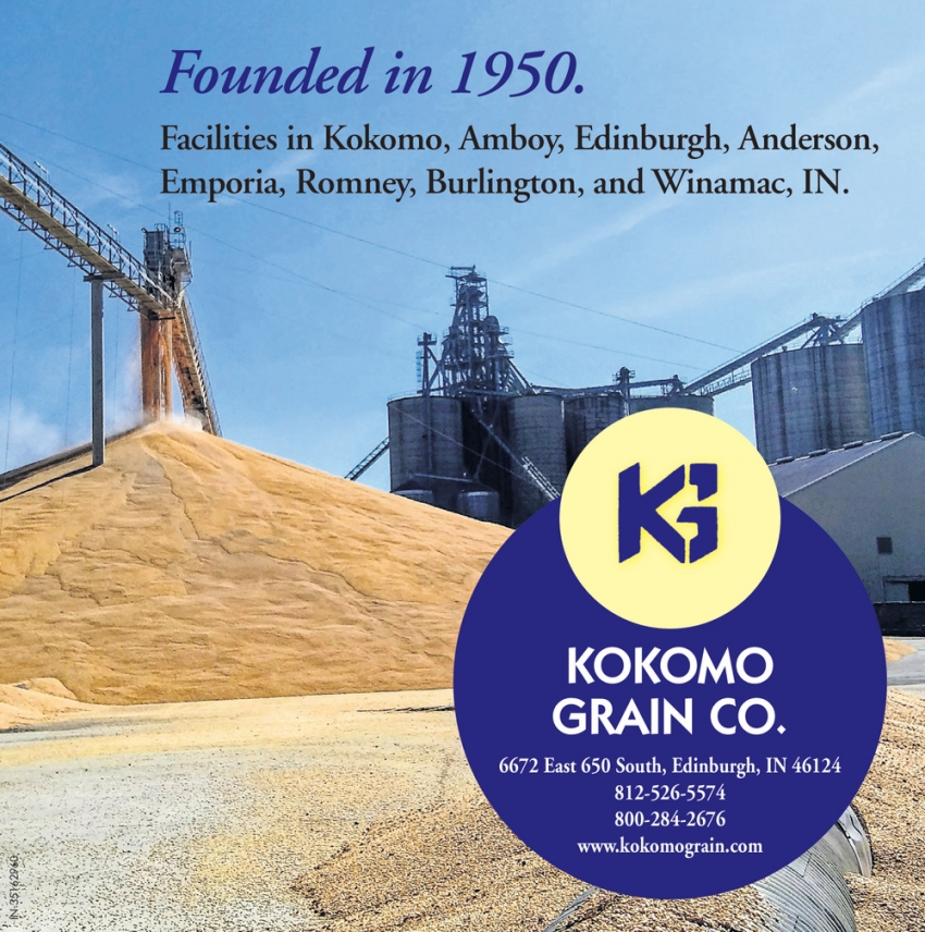 Founded in 1950, Kokomo Grain Co., Edinburgh, IN